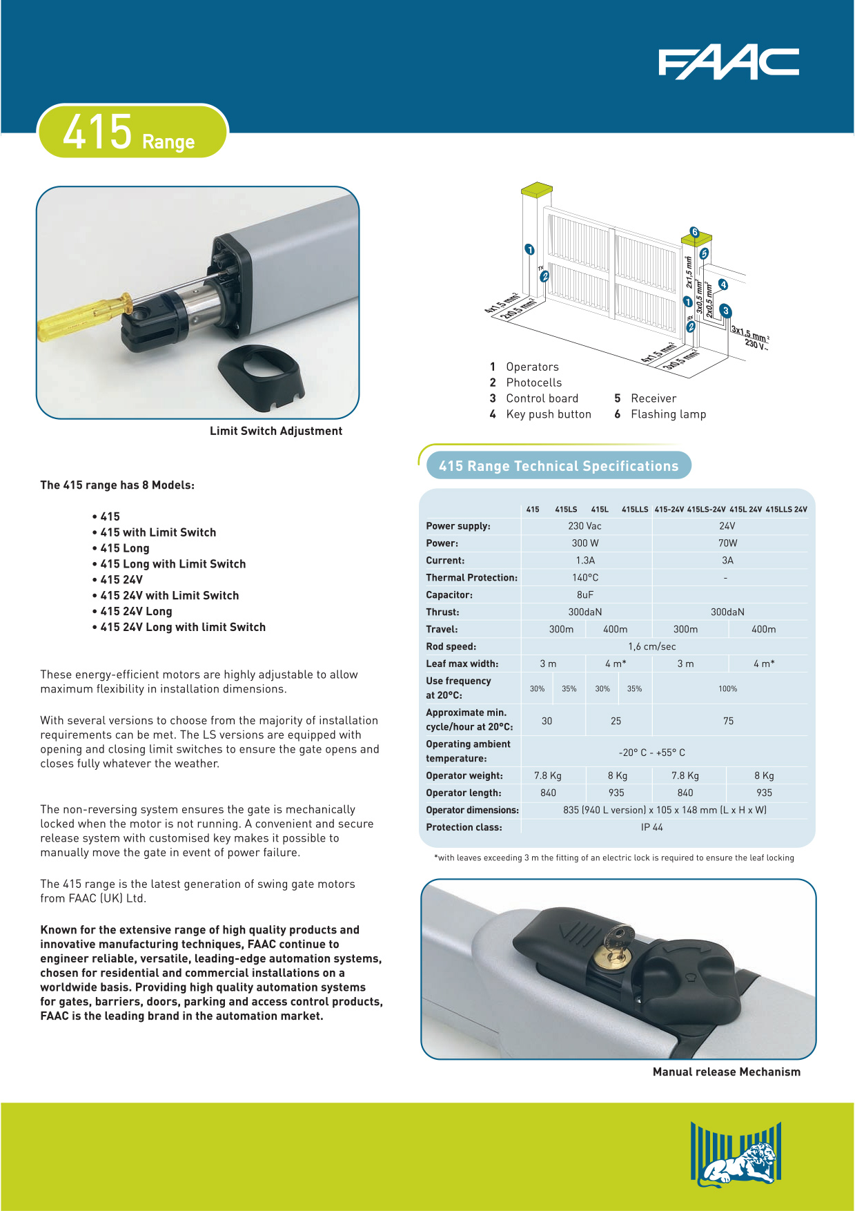 FAAC 415 – A R Link Pte Ltd